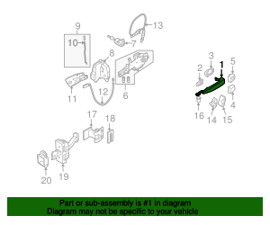 Genuine BMW 51-21-7-207-551 | Handle, Outside | FREE Shipping on Most ...