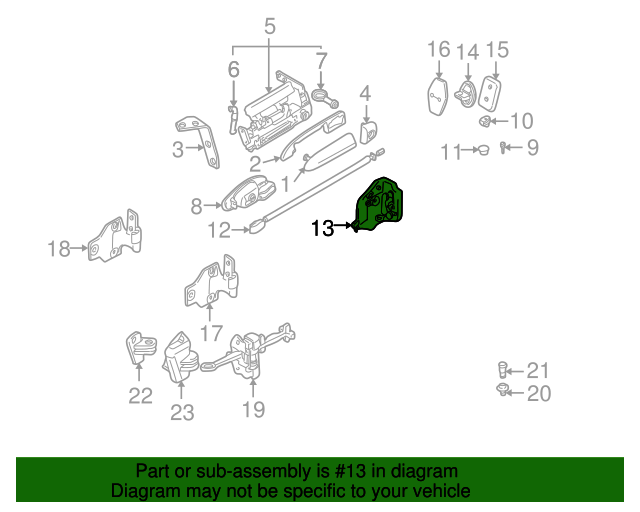 Genuine BMW 51-21-8-232-131 | Latch Assembly | FREE Shipping on Most ...
