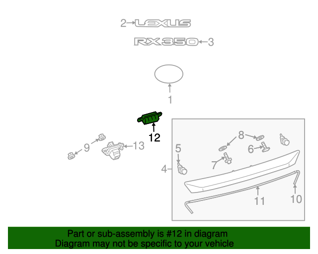 84840-28040 - Lock Switch - 2008-2021 Lexus | MyLexusParts