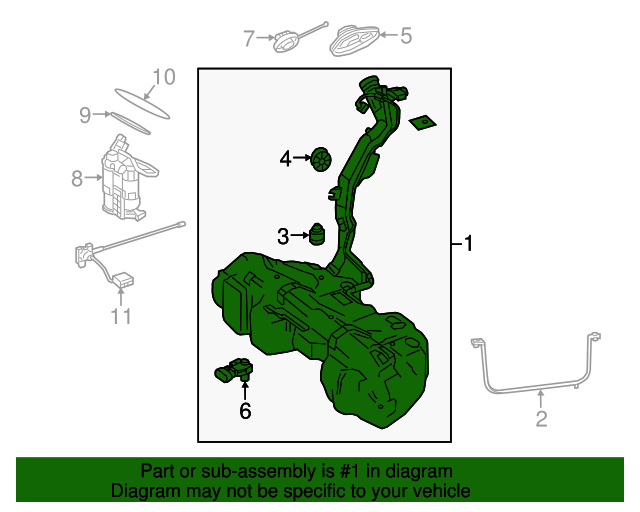 205-470-31-01 - Fuel Tank 2016-2018 Mercedes-Benz C 350e | Mercedes ...