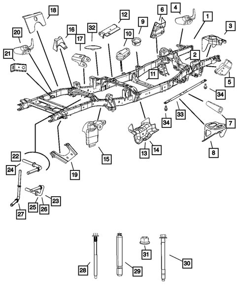 Frames for 2013 Ram 2500 Mopar Online Parts
