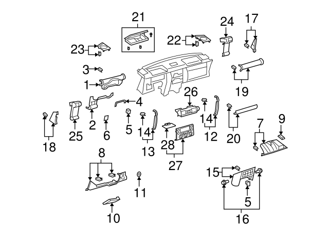 2007-2014 Toyota FJ Cruiser Fuse Box Cover 55545-35040-B0 | AutoNation ...