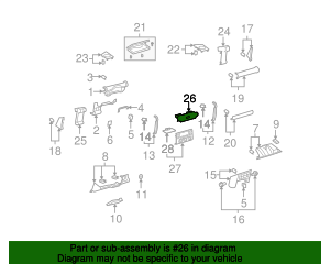 2007-2014 Toyota FJ Cruiser Air Outlet Vent 55405-35352-B0 | Toyota ...