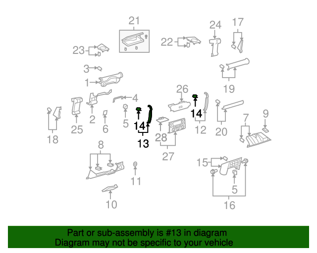 2007-2014 Toyota FJ Cruiser Side Trim 55012-35011 | Toyota Parts Center