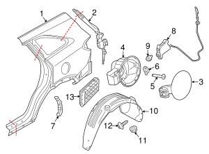 86840-C6000 - Wheelhouse Liner 2016-2018 Kia Sorento | Kia.Parts Store