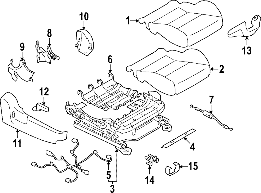 2022-2024 Toyota GR86 Seat Frame SU003-09775 | Toyota Parts Center