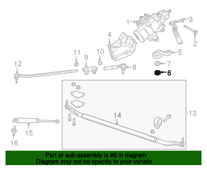 2014-2018 Ram Pitman Arm Nut 6510199AA | TascaParts.com