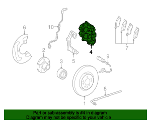 011-421-93-98 - Caliper 2016-2020 Mercedes-Benz | Mercedes-Benz USA Parts