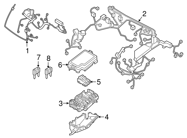 2017-2018 Hyundai Elantra Engine Harness 91430-F3060 | OEM Hyundai Parts