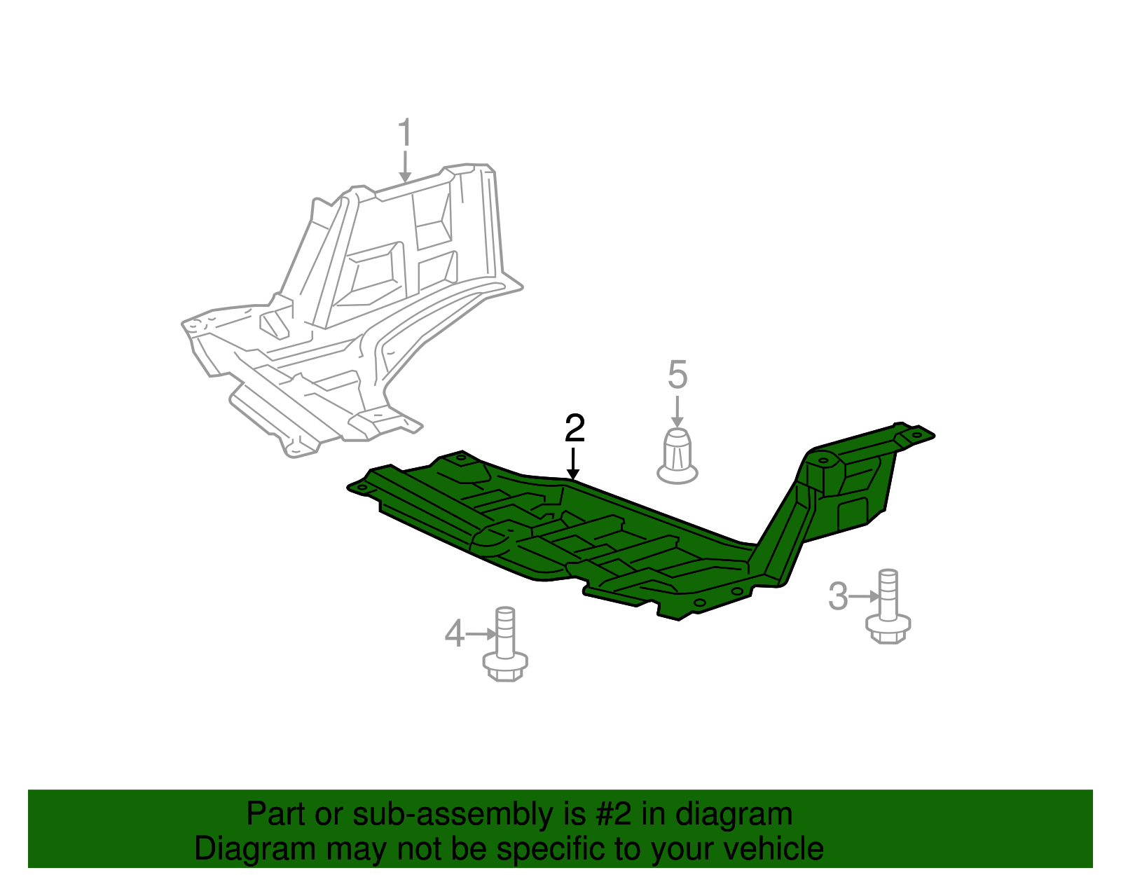 Genuine Toyota Under Cover part# 51442-0D140 for 2014 Toyota Yaris ...
