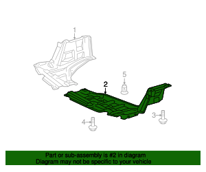 Genuine Toyota Under Cover part# 51442-0D140 for 2014 Toyota Yaris ...