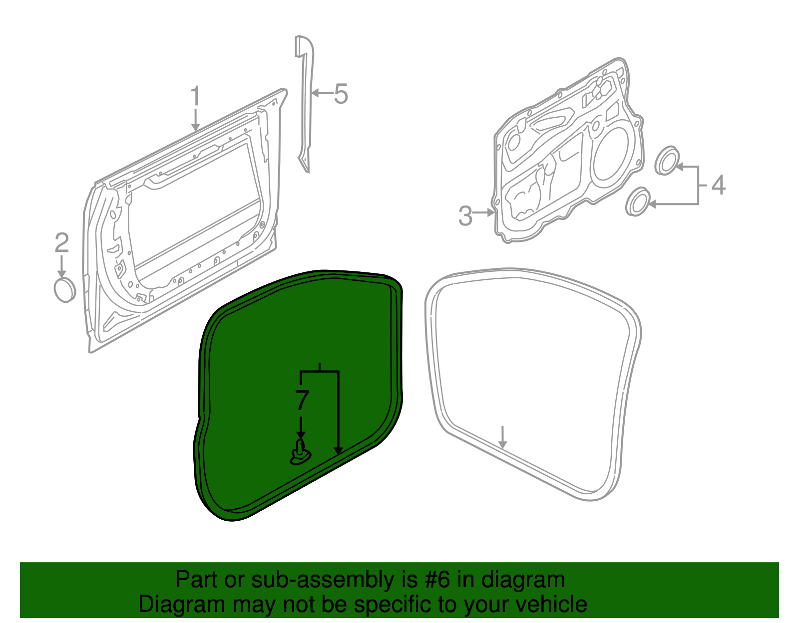 4E0-837-911-L - Door Weather-Strip 2004-2010 Audi | Audi OEM Parts