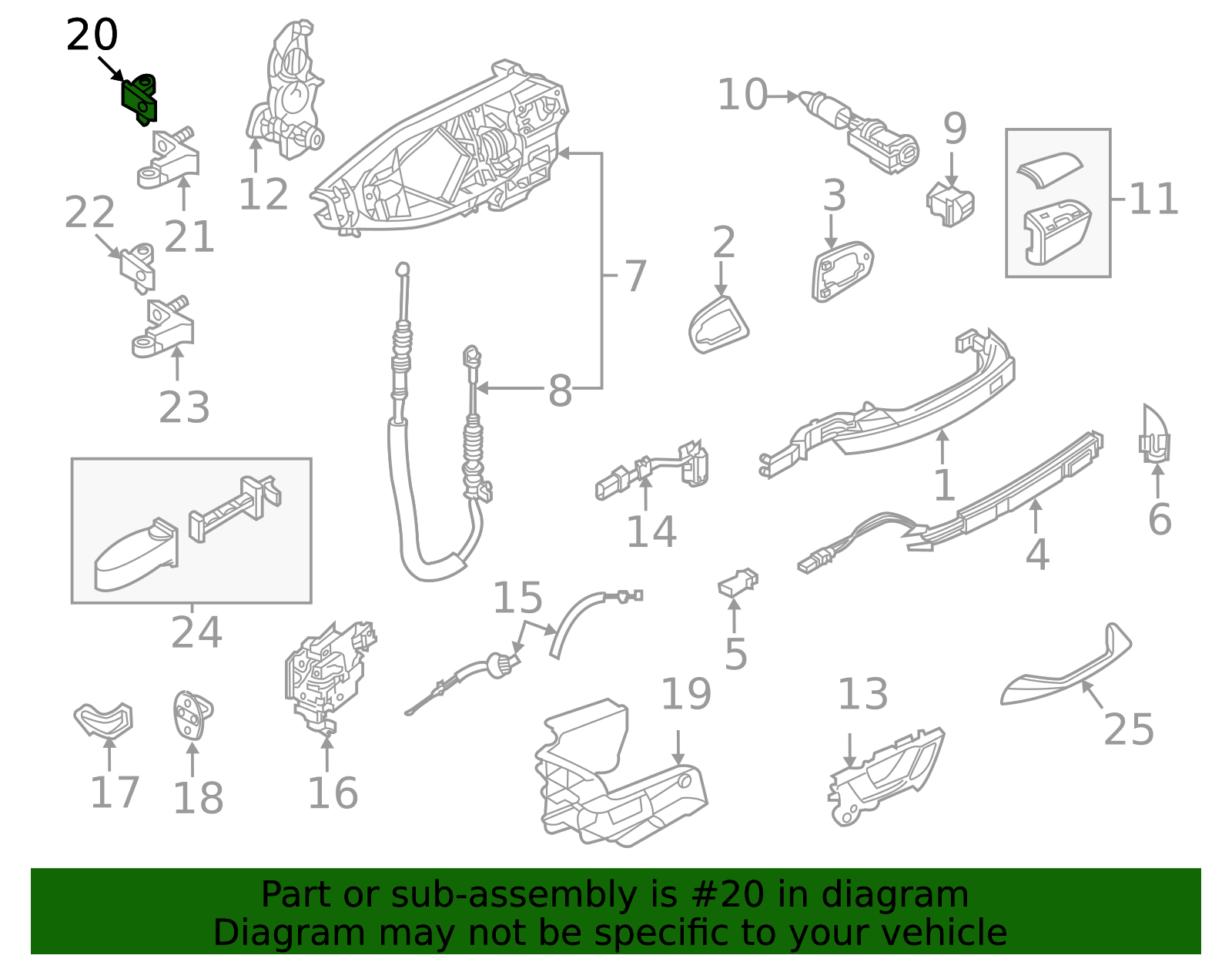 2022 Audi e-tron GT Hinge Assembly 9J1-831-412 | Audi OEM Parts Guy