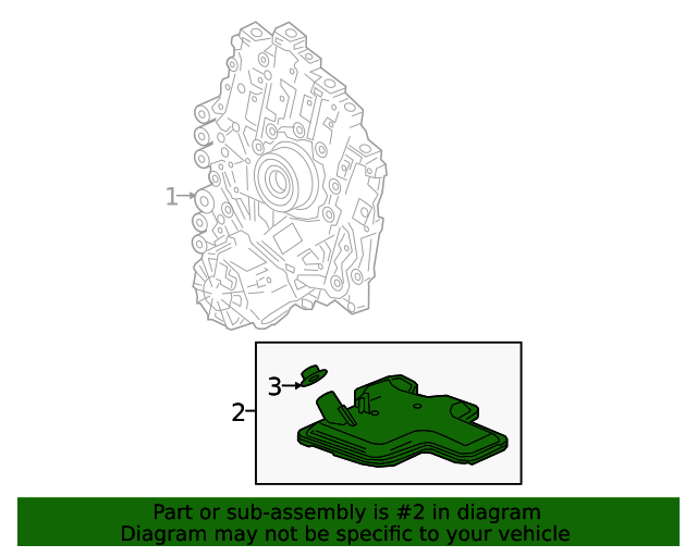 Automatic Transmission Fluid Filter with Cover and Seal 24297793 ...