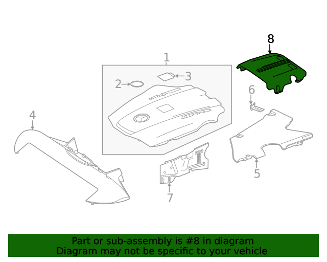 2015-2020 Mercedes-Benz Engine Cover 177-150-13-75 | MB OEM Parts