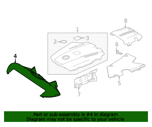 190-524-07-00 - Engine Cover 2016-2021 Mercedes-Benz | AutoNationParts.com