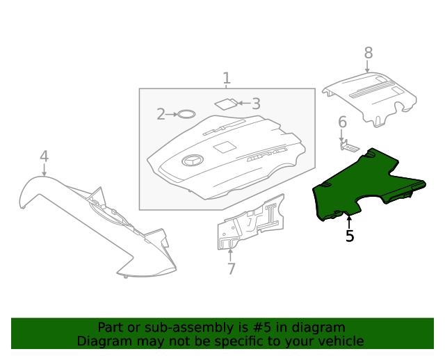 2016-2021 Mercedes-Benz Side Cover 190-520-04-22 | MB OEM Parts