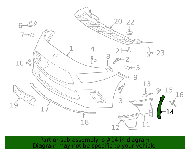 2019-2021 Mercedes-Benz Trim Molding 177-885-73-03-64-9999 | MB OEM Parts