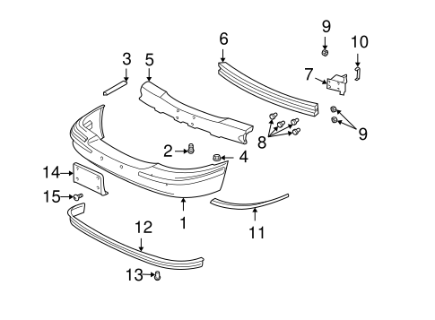 Bumper & Components - Front for 2004 Buick Park Avenue | GMPartsDirect.com