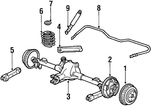 Rear Suspension for 1987 Oldsmobile Cutlass Supreme | GMPartsDirect.com