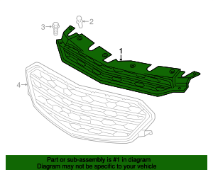 84071491 GM Front Upper Grille | GM Parts Store