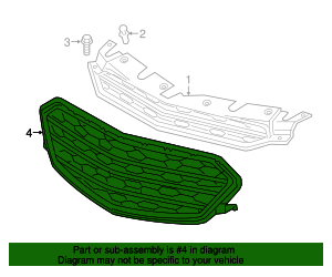2016-2017 Chevrolet Equinox Grille 23370469 | GMPartsDirect.com