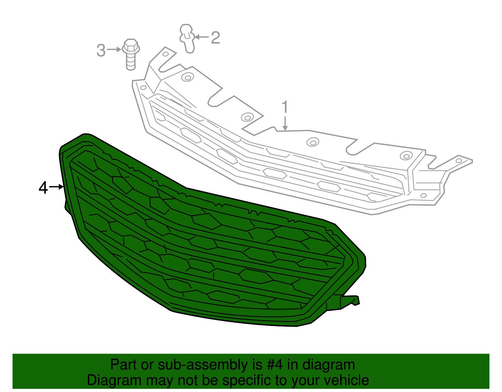 84071493 - Front Grille 2017 Chevrolet Equinox | Big 3 Auto Parts