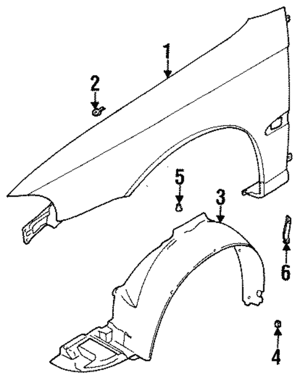 1995-2002 Subaru Fender Liner Grommet 59131AA000 | Mark Miller Subaru ...