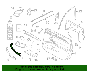 51427473189 - 2018-2023 BMW Interior Door Pull Handle (51-42-7-473-189 ...