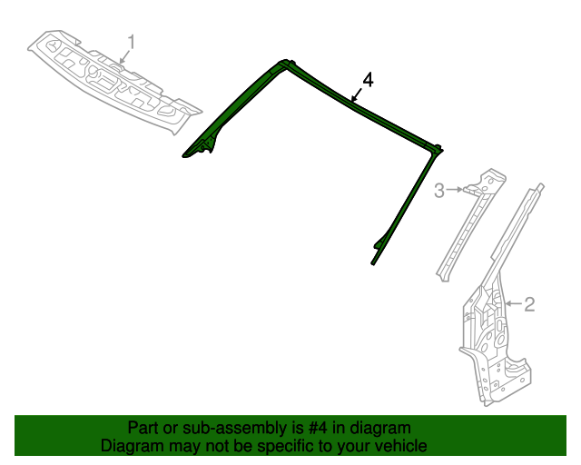Genuine OEM Upper Weather-Strip Part# LR069258 Fits 2017-2019 Land ...