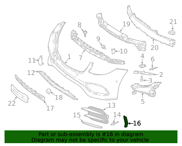 2017-2020 Mercedes-Benz Side Molding 213-885-89-01 | MB OEM Parts
