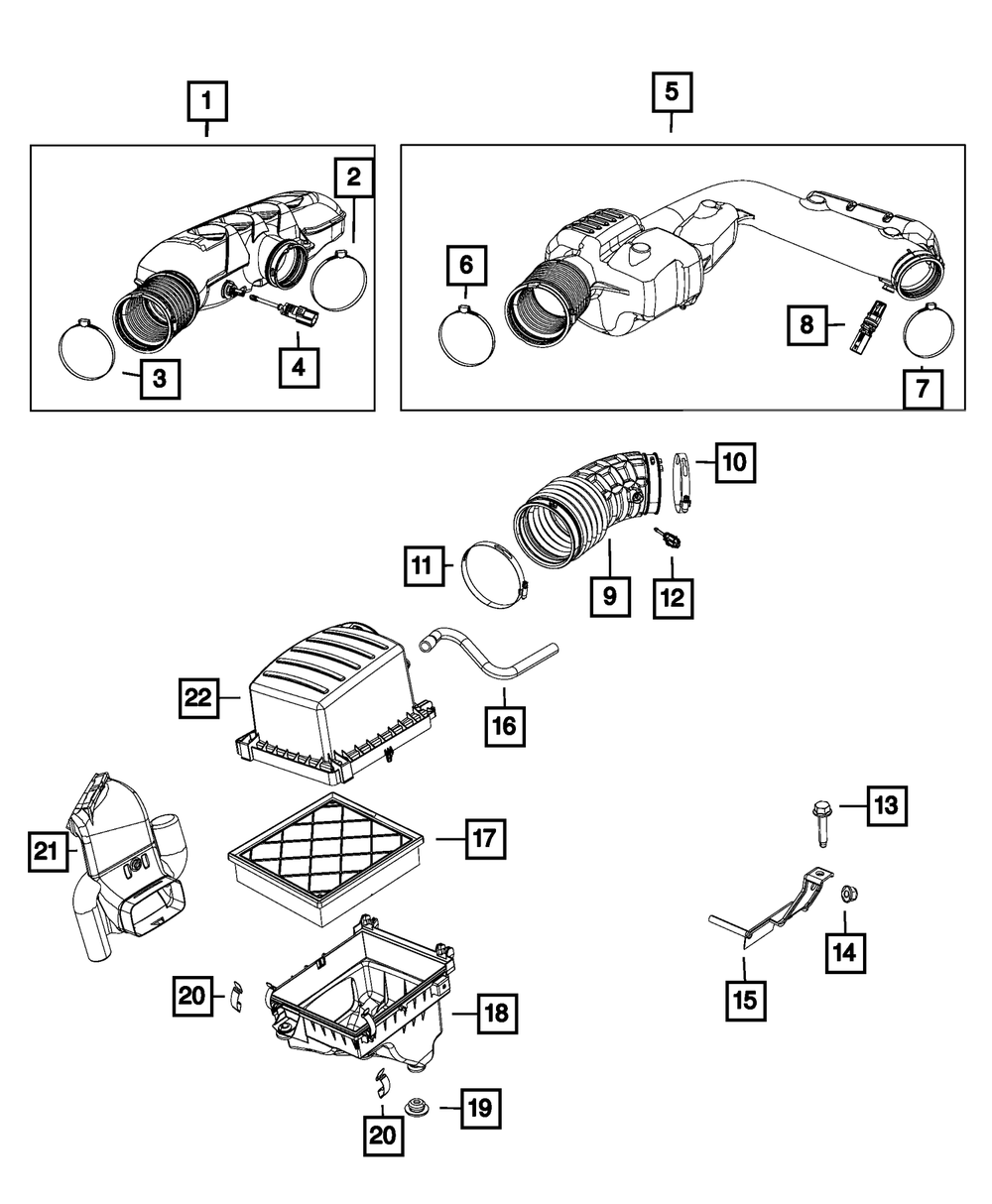 Air Intake & Fuel Delivery INTAKEDUCT RESONATOR HOUSING NEW 22712231 ...