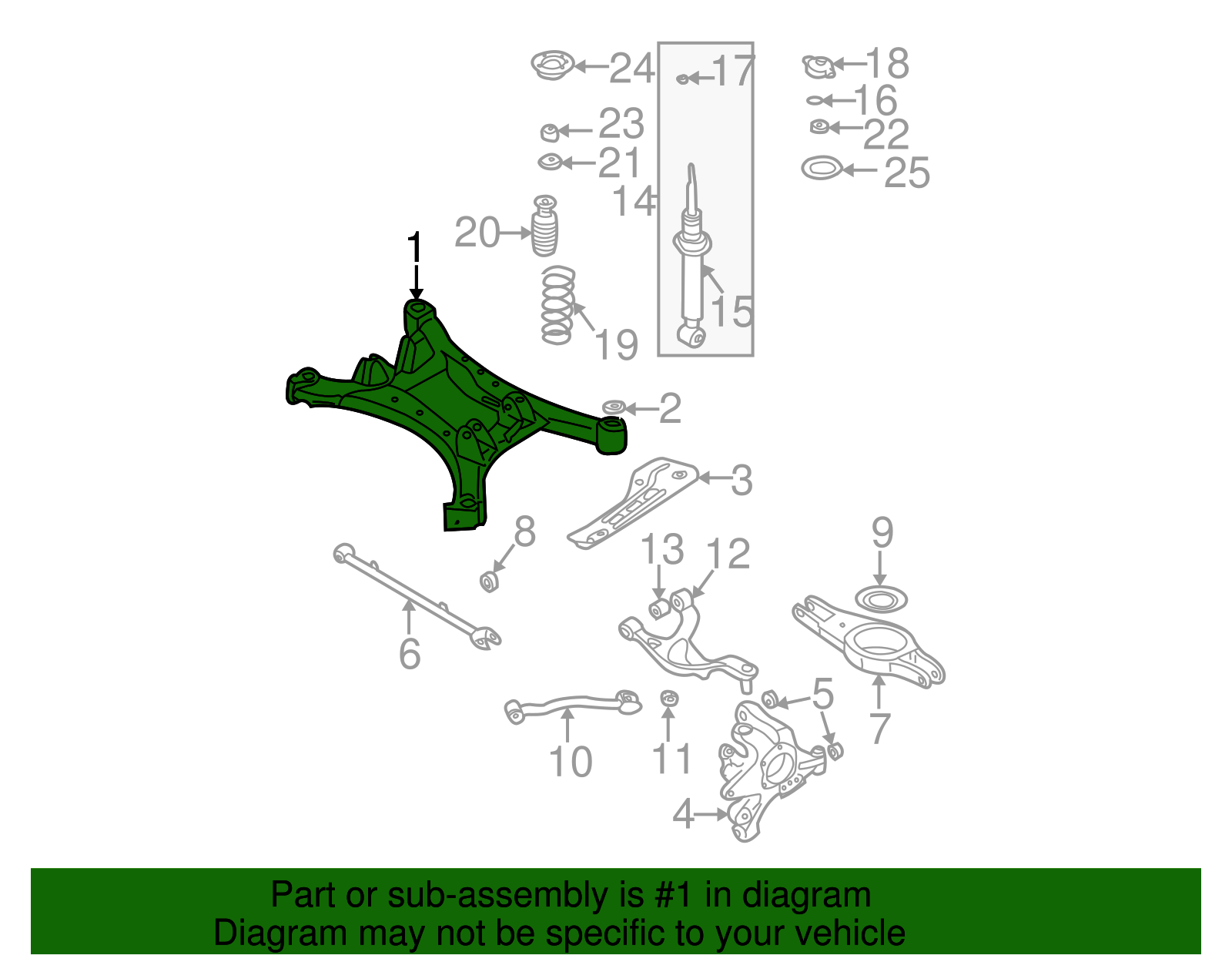 55400-ZB00A - Cross-Member 2003-2007 Nissan | Nissan Parts ...
