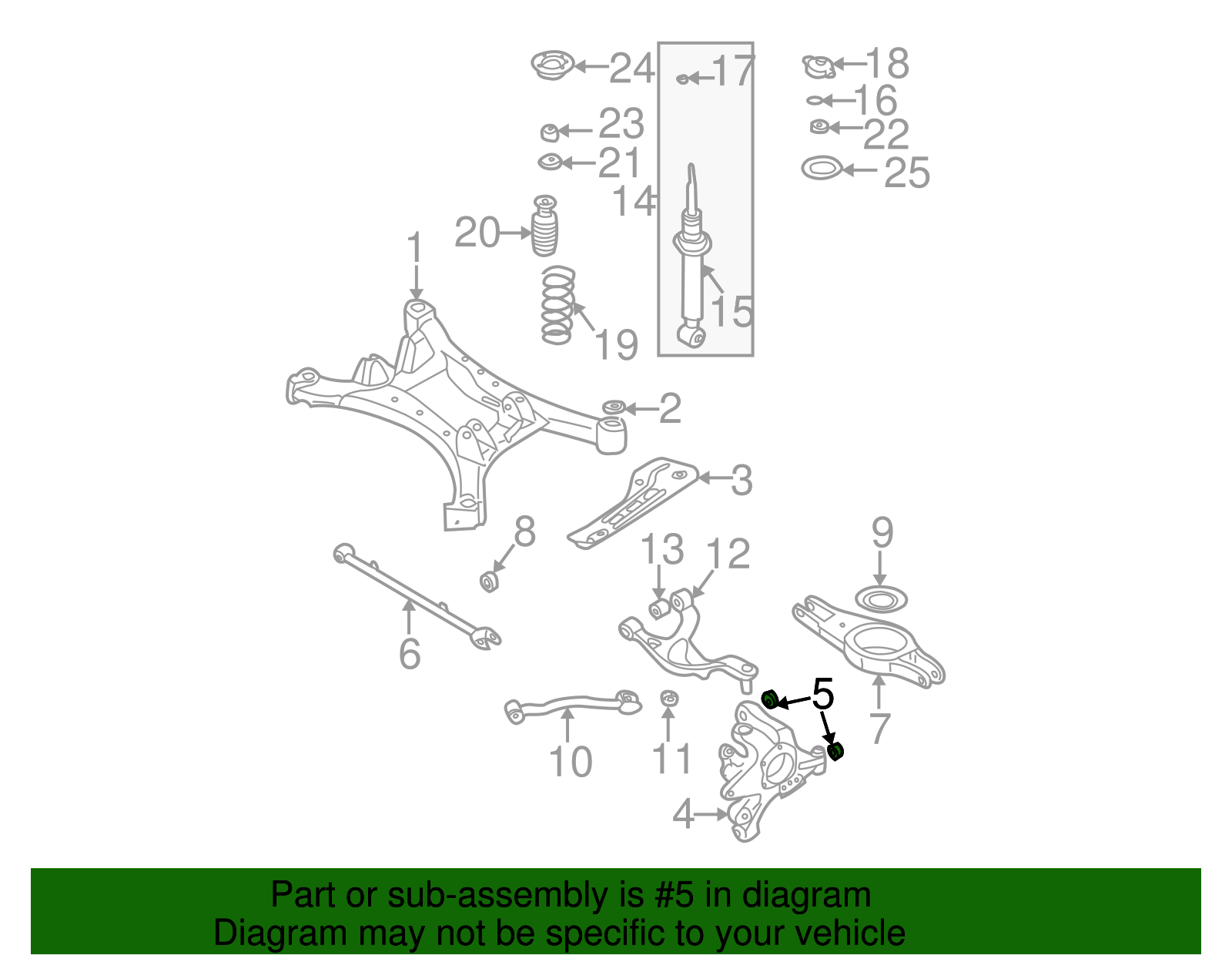2002-2006 Nissan Altima Knuckle Bushing 56219-8J000 | CMA's Colonial Nissan