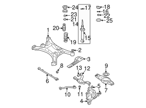 2002-2021 Nissan Knuckle Front Bushing 55152-8J000 | TascaParts.com