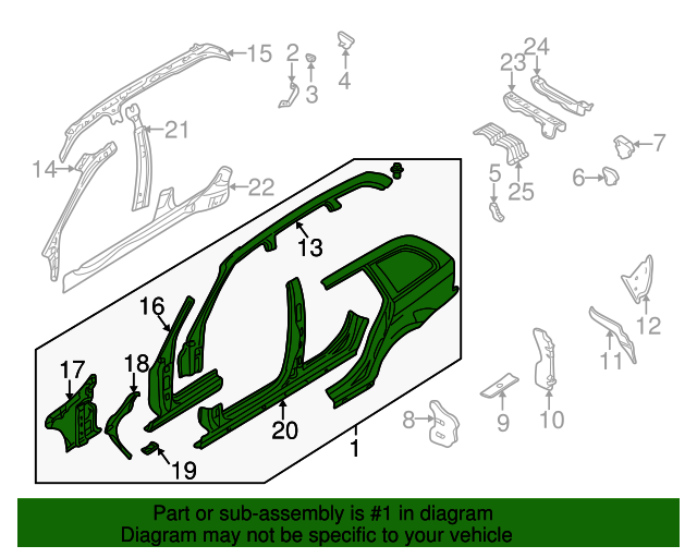 Genuine BMW 41-21-8-254-276 | Uniside Assembly | FREE Shipping on Most ...