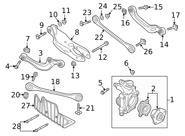 2018-2023 Audi Track Bar 4M0-505-292-F | Audi USA Parts