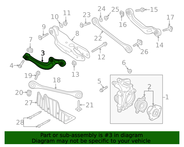4M0-505-323-G - Suspension Control Arm 2017-2024 Audi | AutoNationParts.com