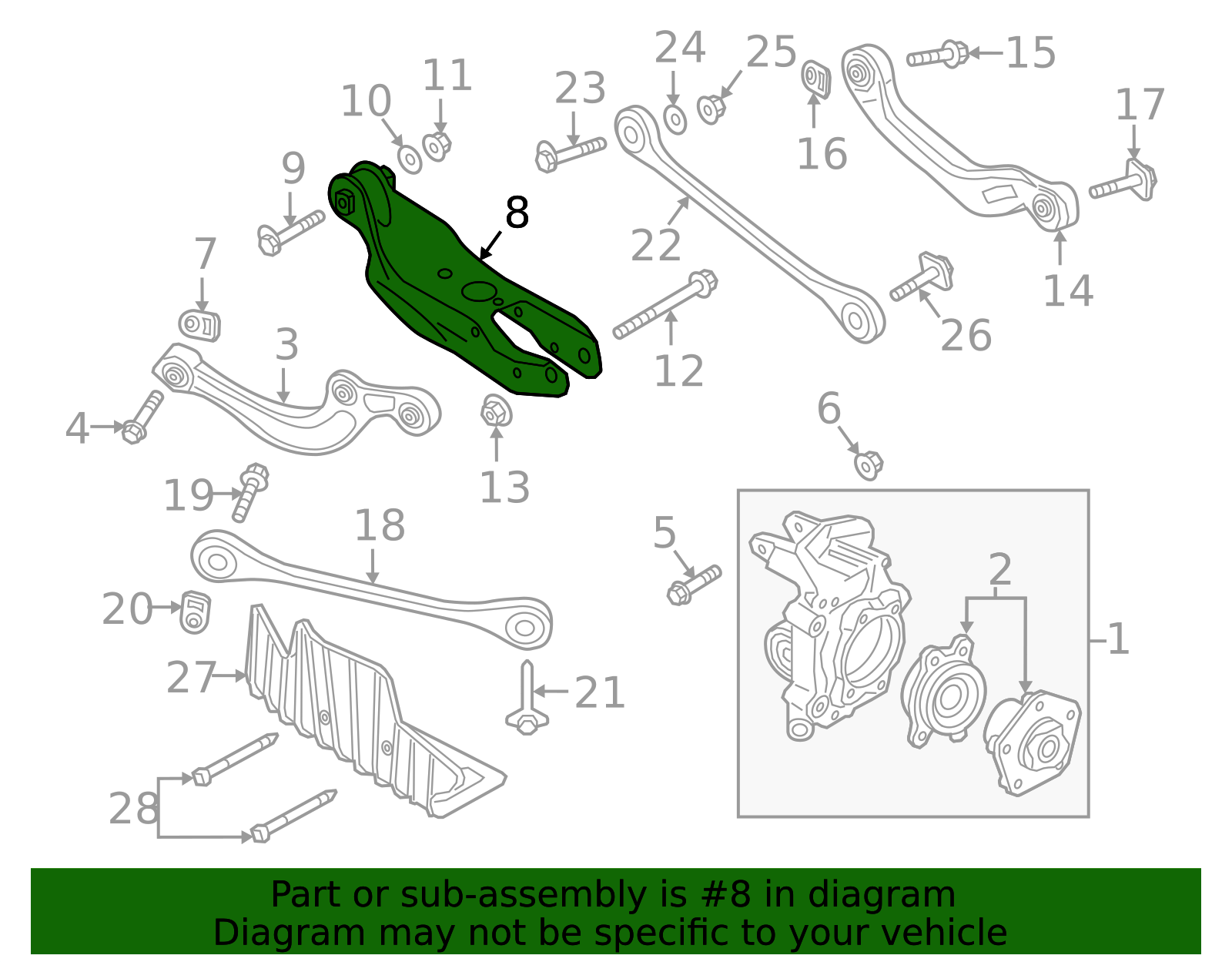 2018-2025 Audi Lower Control Arm 80A-505-311-B | Retail Performance ...