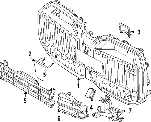 51119464067 - 2023-2024 BMW i7 Air Inlet Grille (51-11-9-464-067) | BMW ...