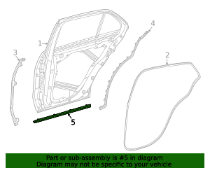 167-698-11-00 - Lower Weather-Strip 2021-2023 Mercedes-Benz | Mercedes ...