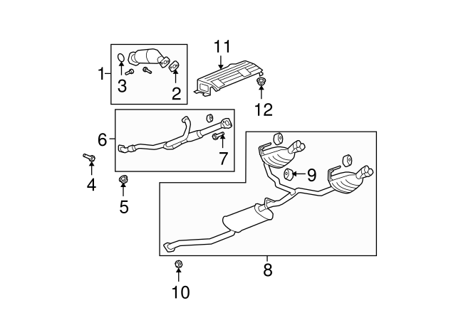 15028620 - Multi-Purpose Stud 2007-2008 GMC Acadia | AutoNationParts.com