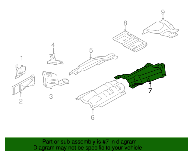 51-48-7-137-457 - Heat Shield - 2013-2015 BMW X1 | BMW Parts Exchange