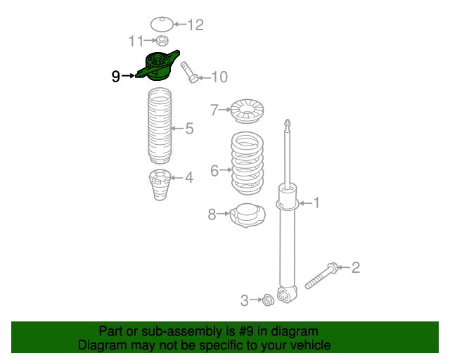 Genuine Shock Mount for 2017-2022 Hyundai | Part# 55330-D9000 | Hyundai ...