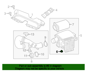 2016-2019 Infiniti Air Cleaner Assembly Grommet 14746-HG00A | Infiniti ...