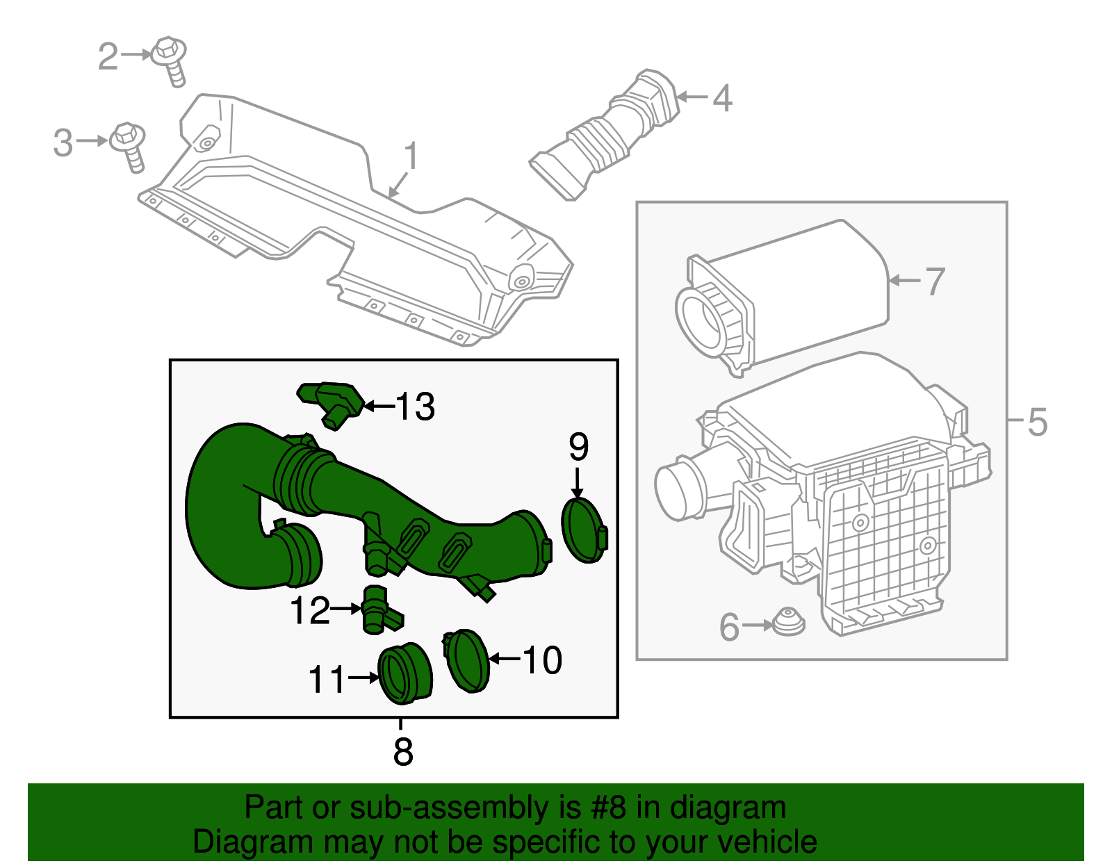 16576-2V71A - Duct Cover Manf 2016-2019 Infiniti | INFINITI Parts ...