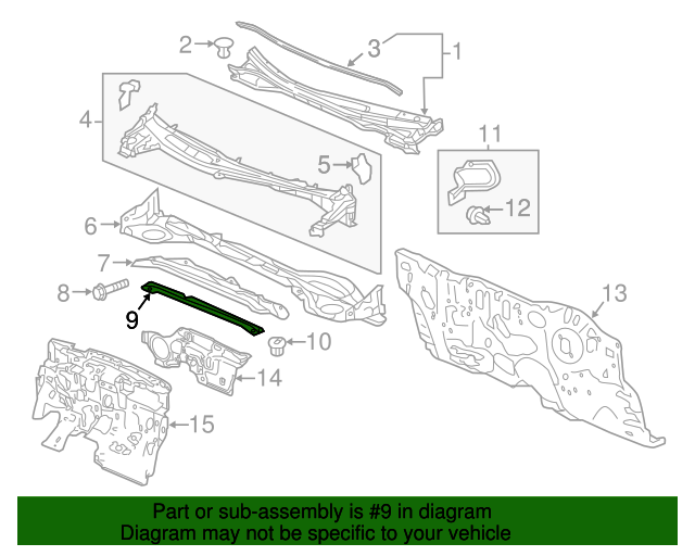 74293-T5R-A00 - Insulator, Dashboard Lid (Upper) (Outer) - 2015-2020 ...