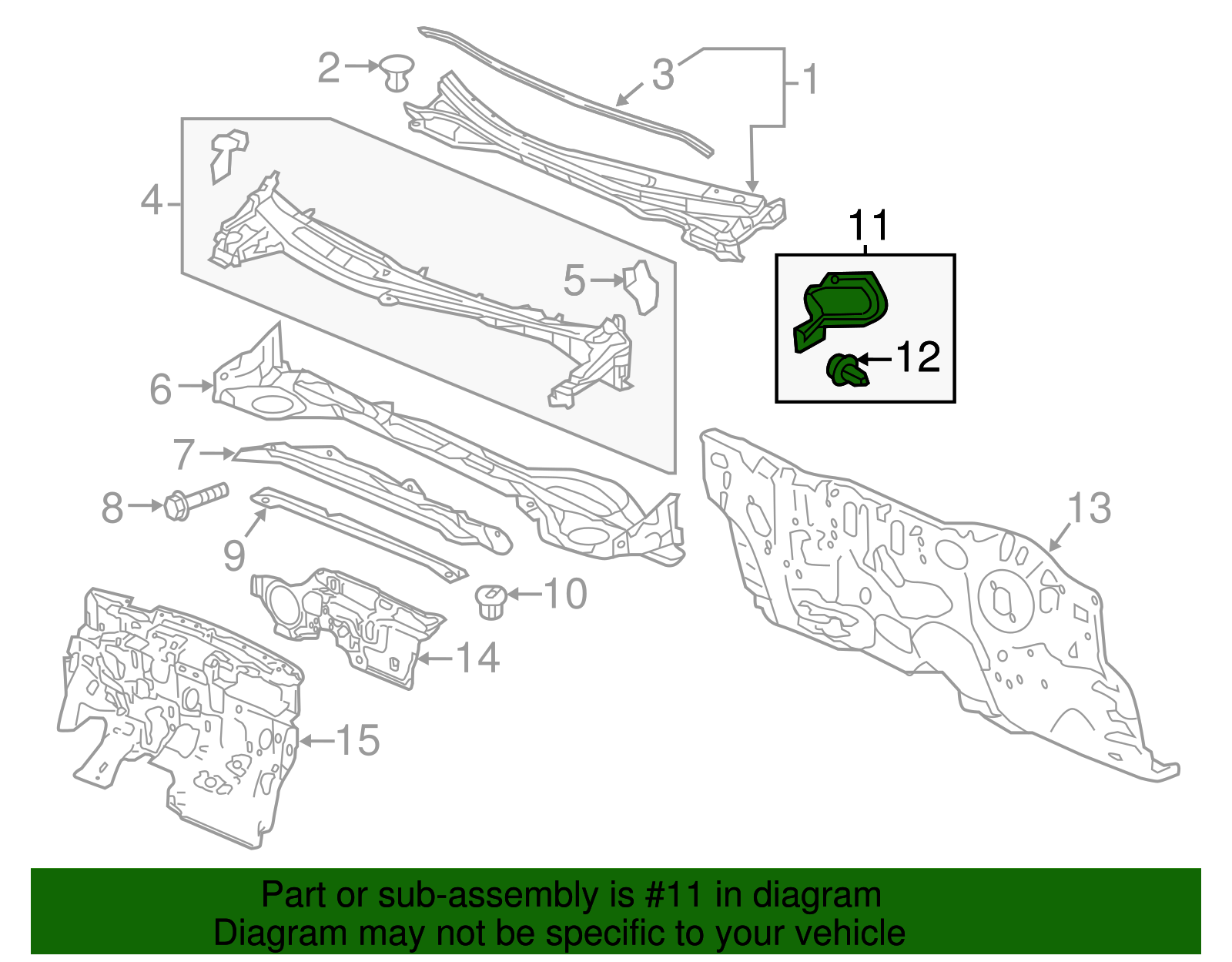 2015-2020 Honda Fit Shield 74230-T5R-A00 | Retail Performance Auto Parts