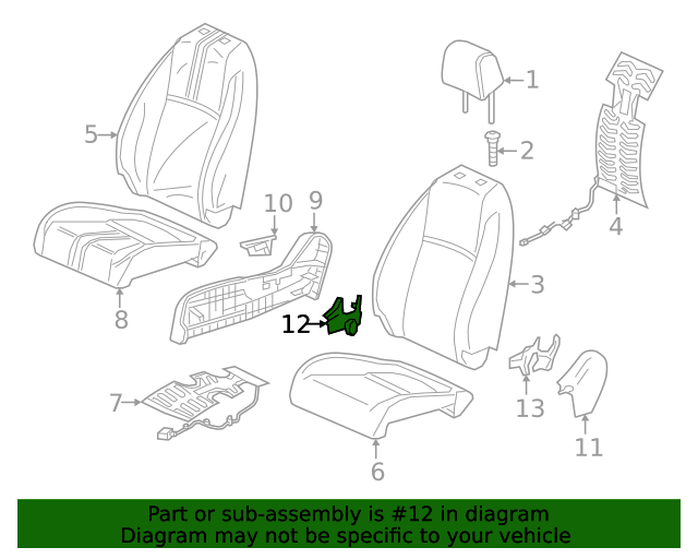 81237-TZC-G01ZA - Recline Cover 2022-2024 Honda | Honda Parts Online