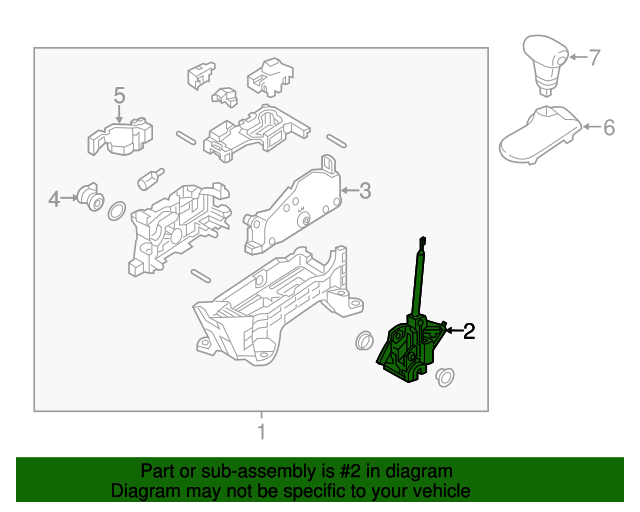 46710-D4410 - Shift Lever 2016-2022 Kia | Kia.Parts Store